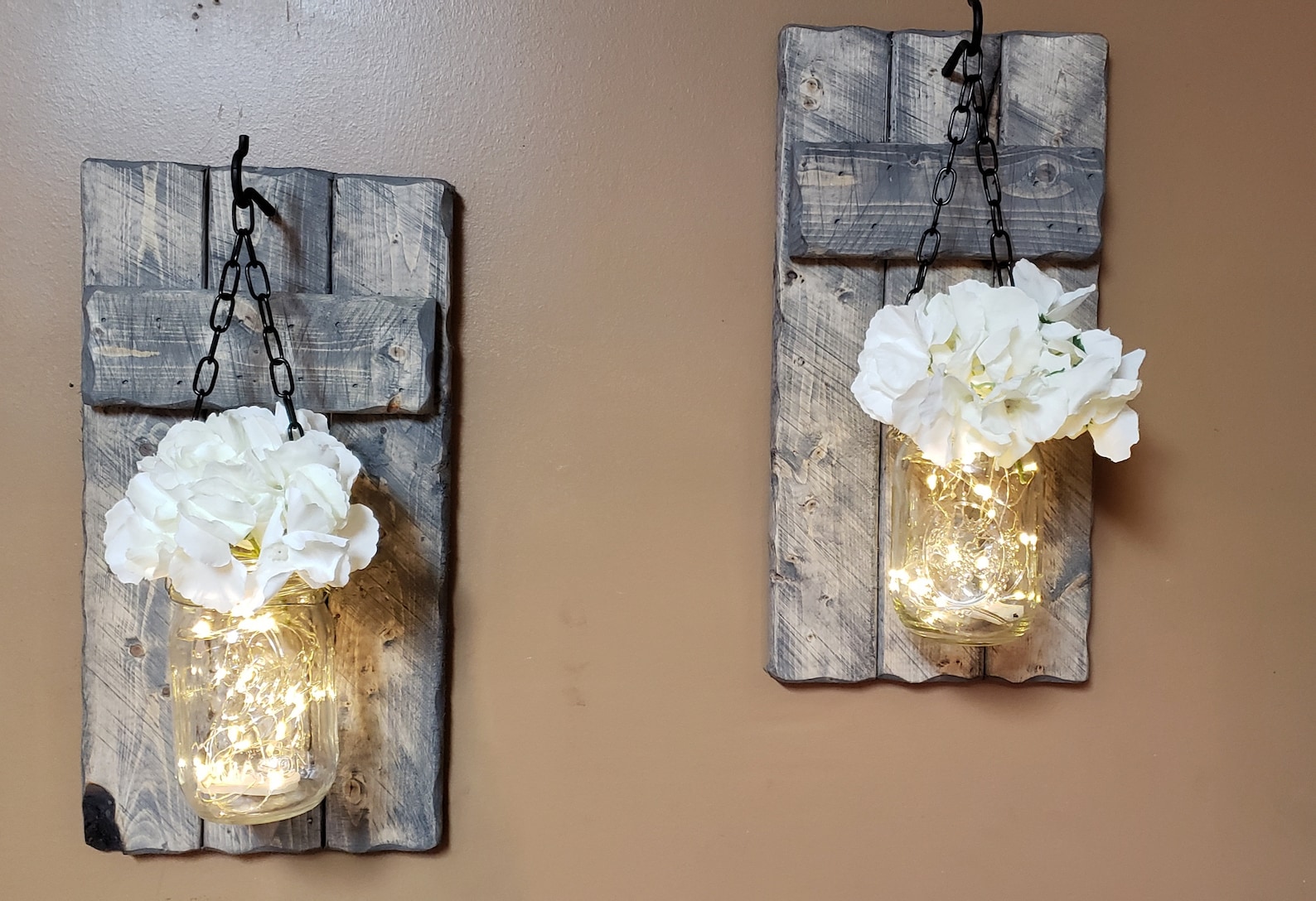 Farmhouse Decor, Sconces, House Warming Gift, Wall Decor, Set of ...