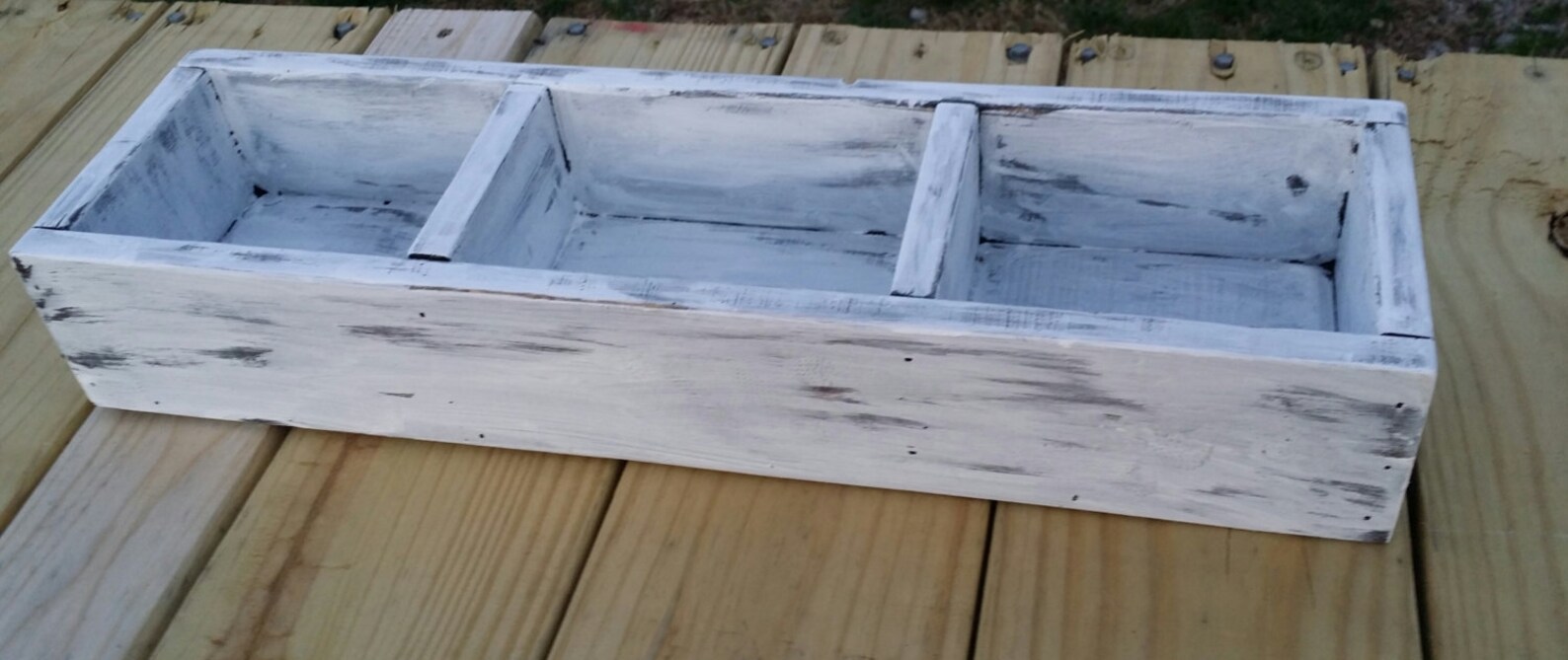 Rustic Home Decor, Distressed Centerpiece, Rustic Decor, Wood Planter ...