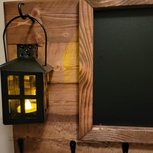 Chalkboard Key Holder, Rustic Key Holder, Chalkboard , Rustic Wood ...