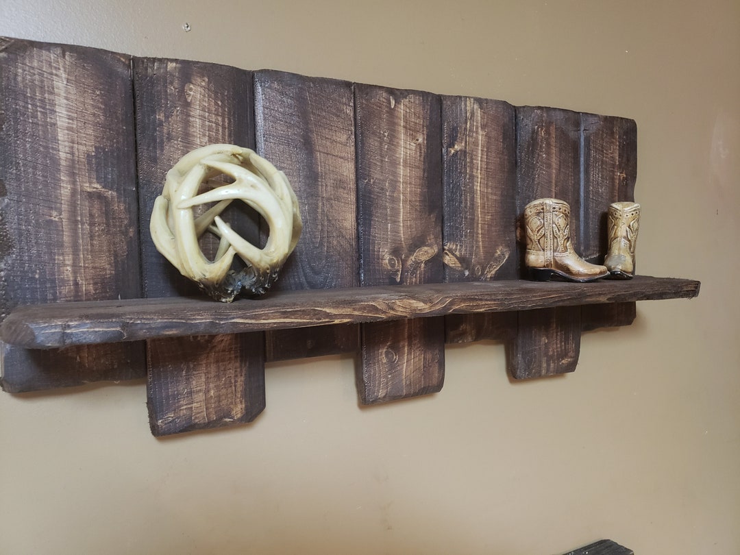 Rustic Wood Shelf, Pallet Shelf, Rustic Home Decor, Farmhouse Decor ...