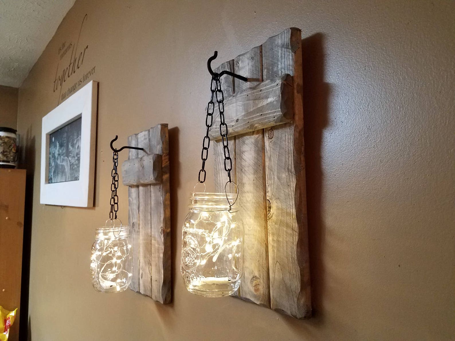 Rustic Home Decor Mason Jar Candle Holder Rustic Decor | Etsy