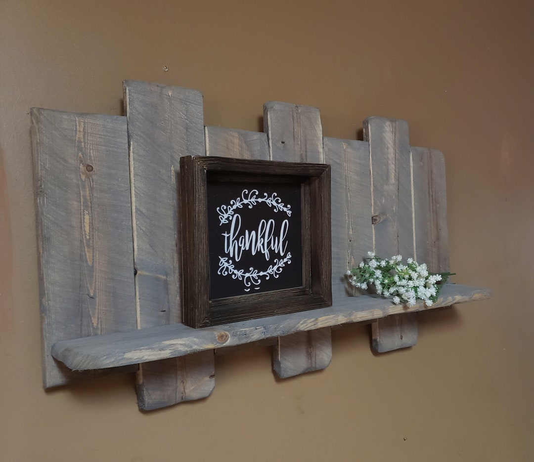 Rustic Home Decor, Pallet Shelf, Farmhouse Decor, Cabin Decor, Wood ...