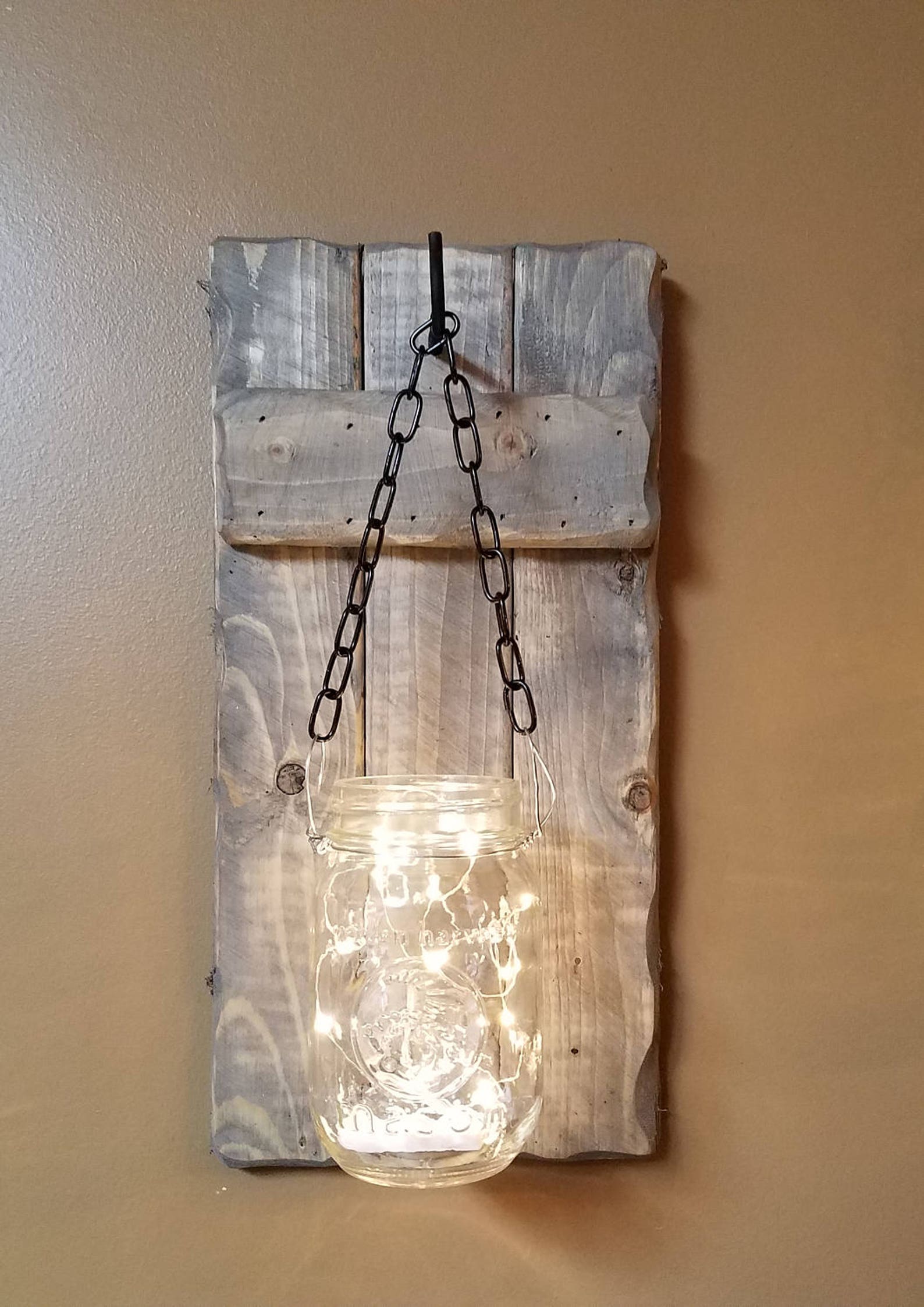 Rustic Home Decor Mason Jar Candle Holder Rustic Decor - Etsy