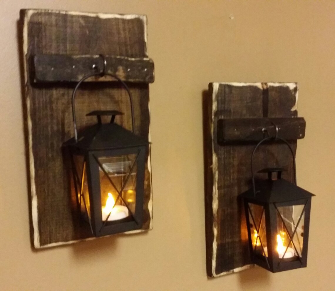 Rustic Home Decor Farmhouse Decor Mini Sconces Mini | Etsy