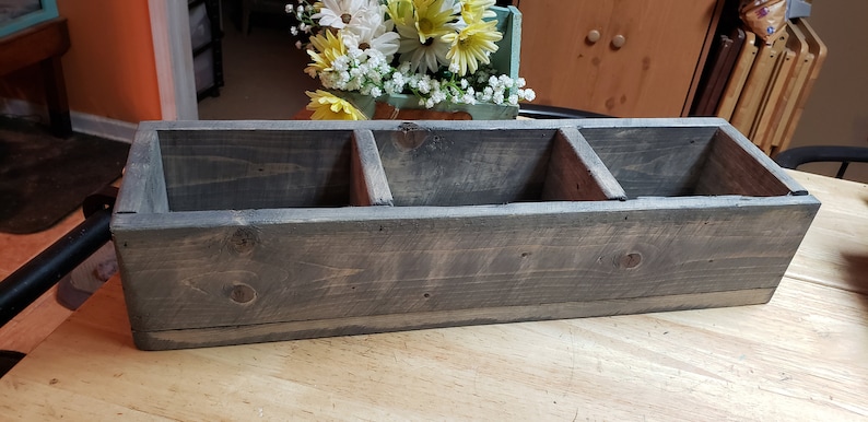 Rustic Home Decor, Distressed Centerpiece, Rustic Decor, Wood Planter ...