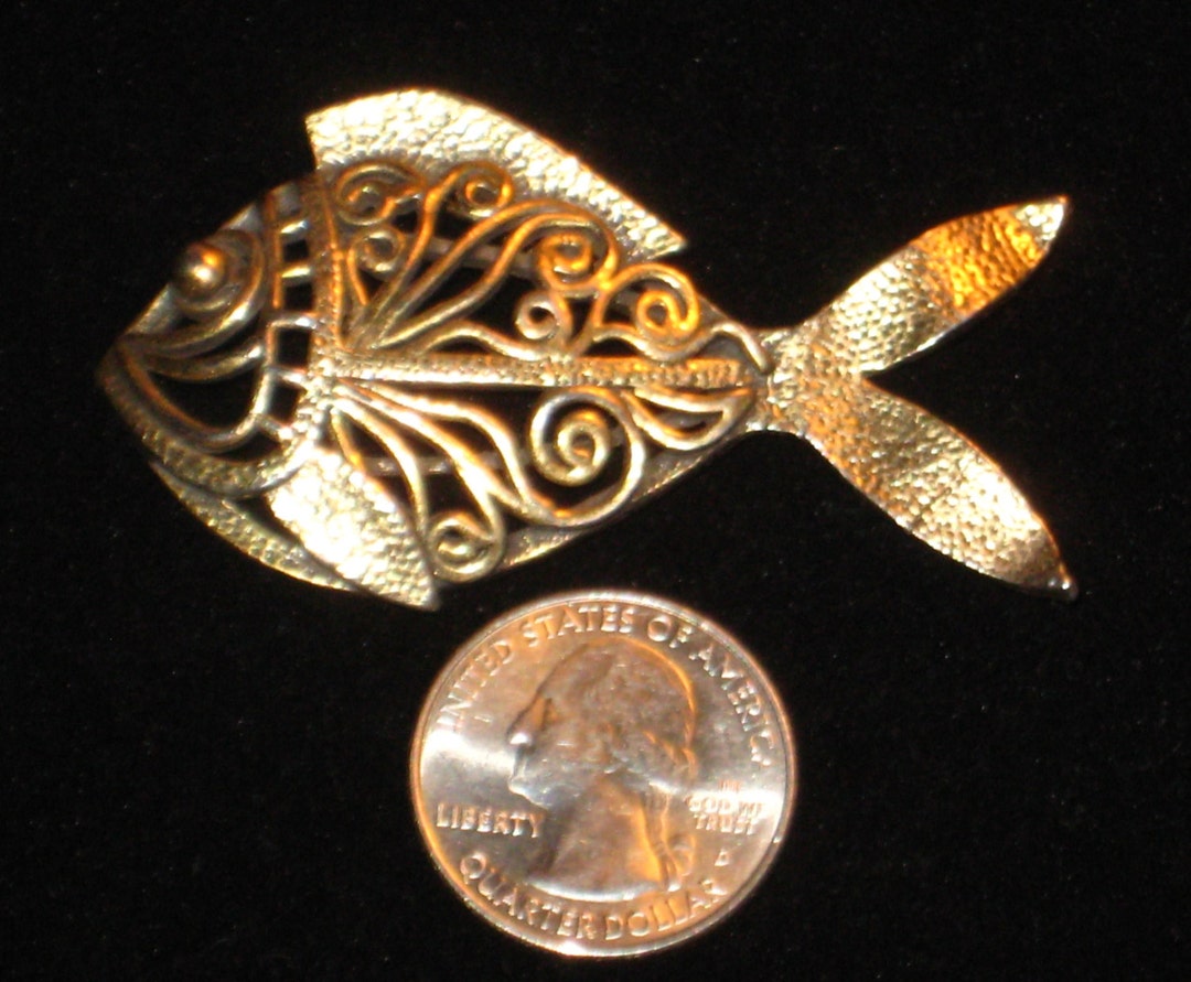 Vintage Napier Large Fish Brooch Pin - Etsy