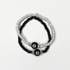Billiards Bracelet / Pool Bracelet / 8 Ball Bracelet / Billiards Gift ...