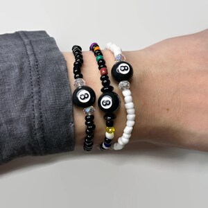Billiards Bracelet / Pool Bracelet / 8 Ball Bracelet / Billiards Gift ...