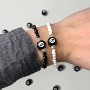 Billiards Bracelet / Pool Bracelet / 8 Ball Bracelet / Billiards Gift ...