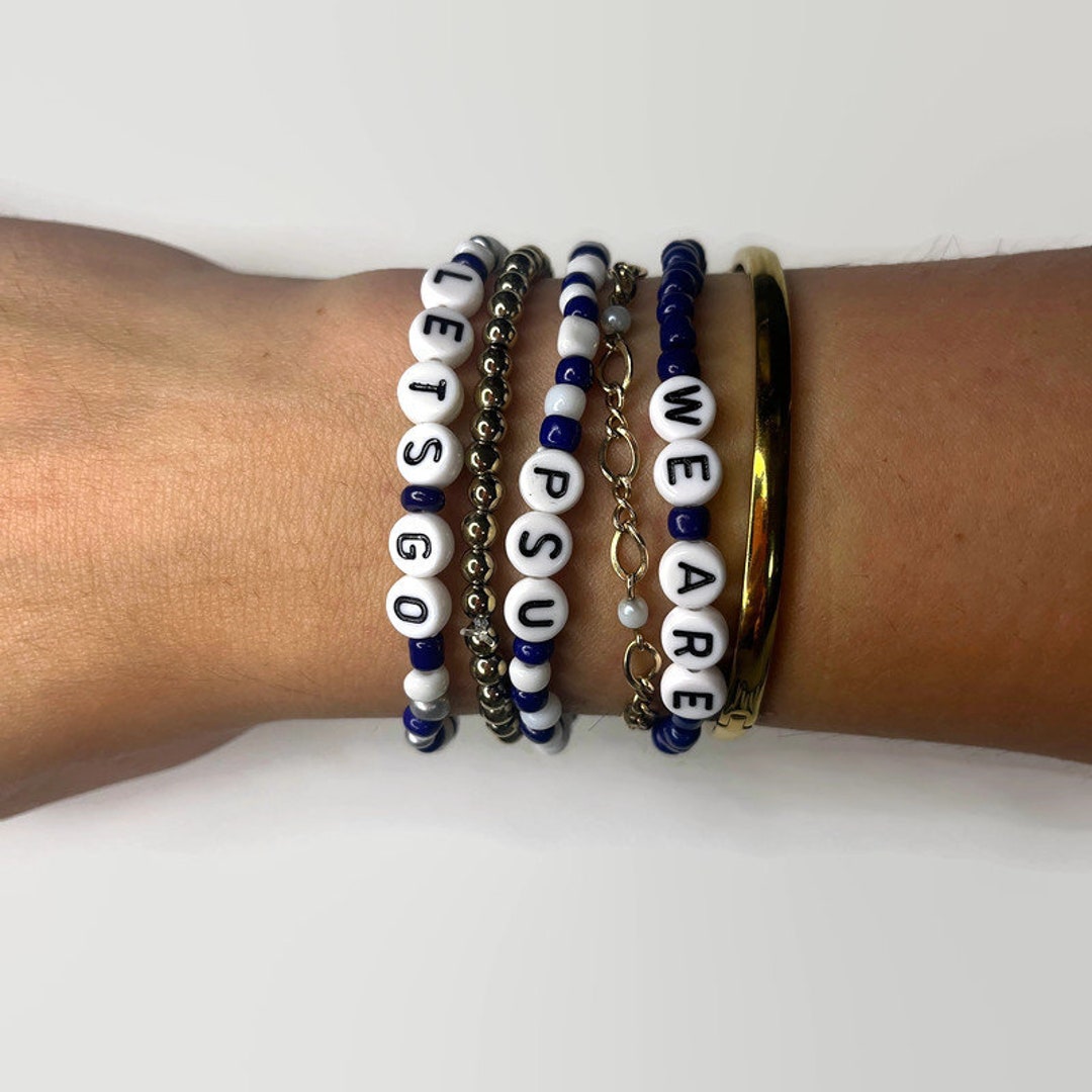 Penn State Bracelet / PSU Bracelet / Penn State Football / Penn State ...
