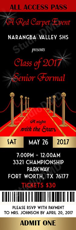 Printable Red Carpet Prom Invitation Red Carpet Affair - Etsy