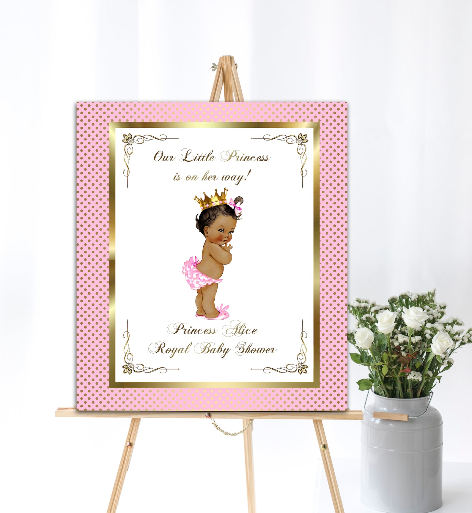 Printable Welcome Baby Sign or Backdrop It's a Girl | Etsy