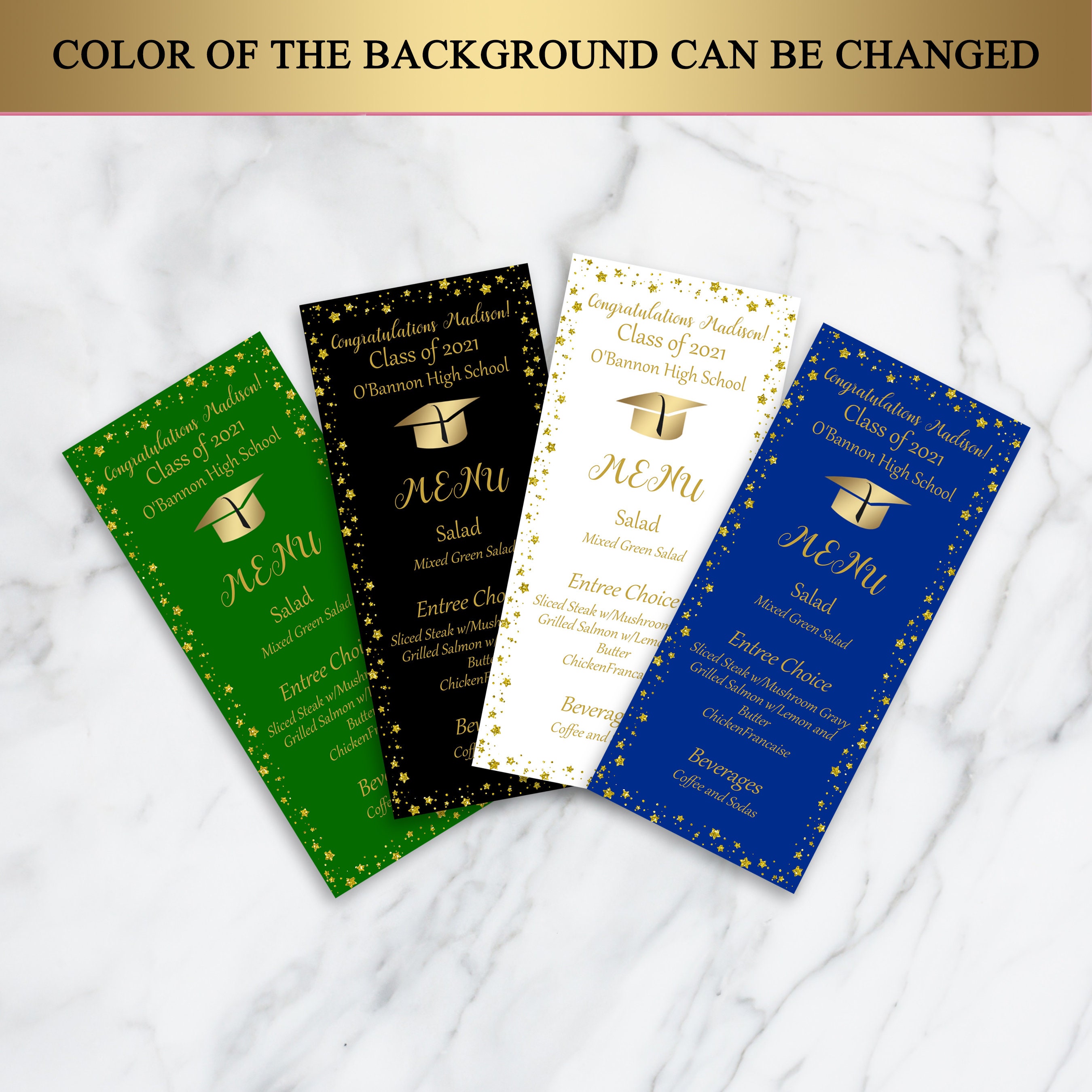 Printable Menu Graduation Menu Graduation Decoration - Etsy UK