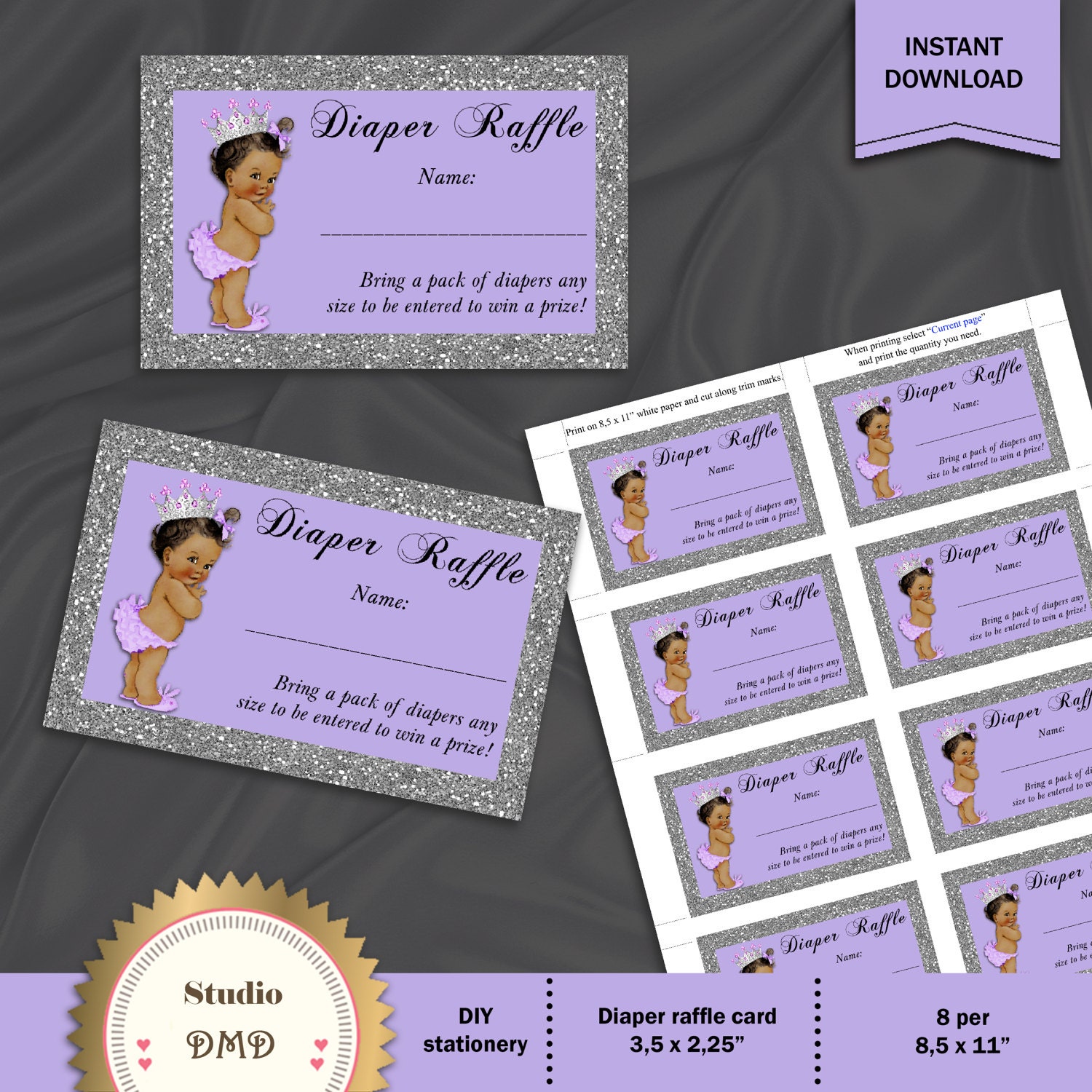 Diaper Raffle Card Printable Diaper Raffle Card Little | Etsy