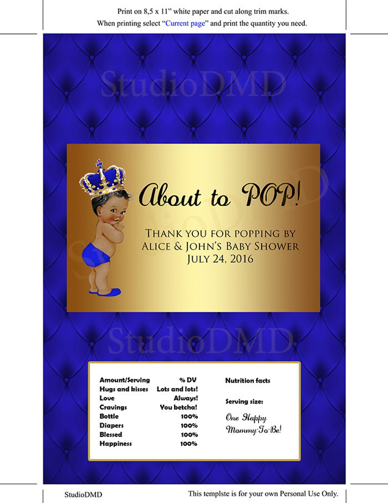 Printable Microwave Popcorn Wrapper Ready to Pop Little - Etsy