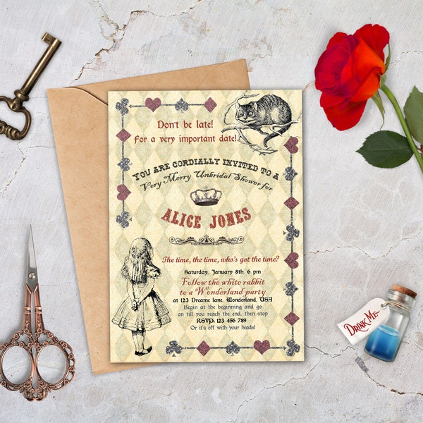 Mad Hatter Tea Party Invitation - Etsy