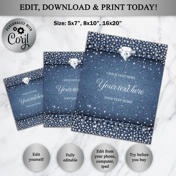 Denim Theme Party - Etsy