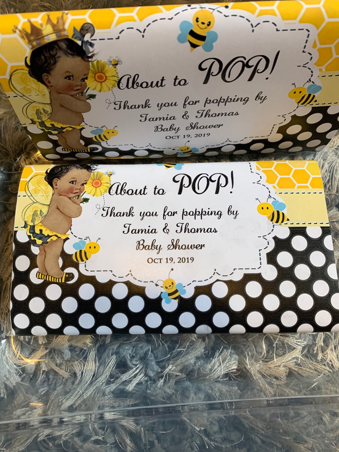 Printable Microwave Popcorn Wrapper Baby Girl Ready to Pop | Etsy