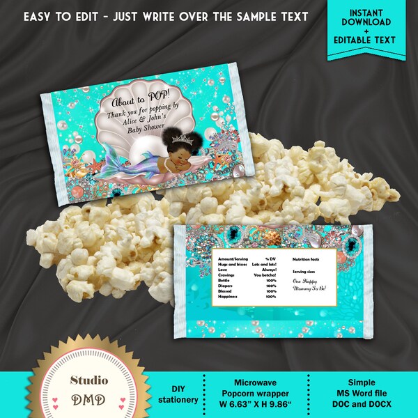 Printable Popcorn - Etsy