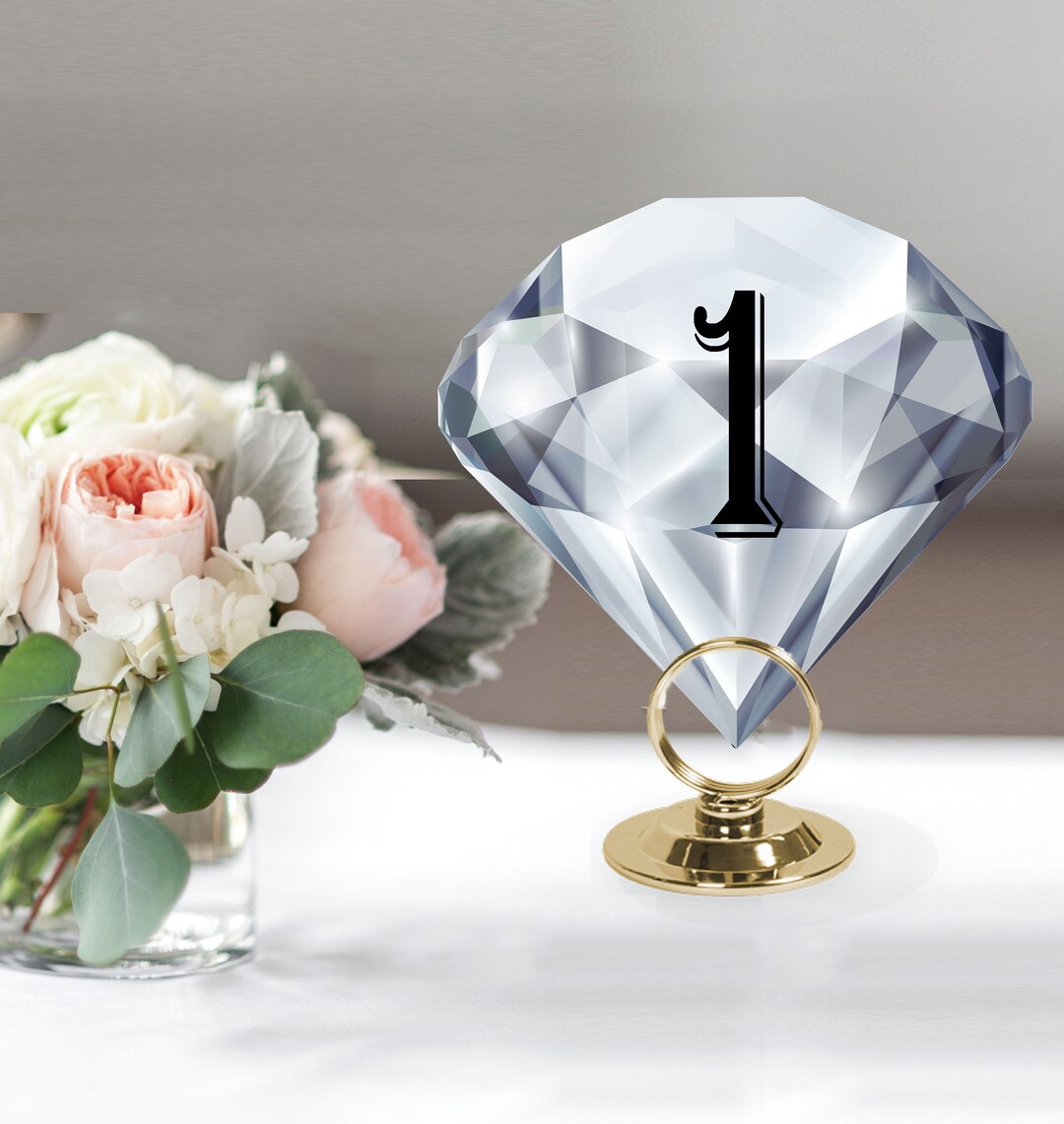 Table Cards, Table Numbers, Table Decoration, Diamonds, Birthday Party ...