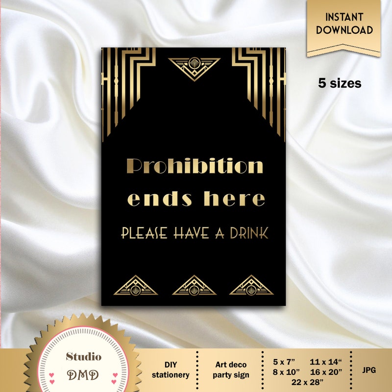 Prohibition Era Sign - Etsy