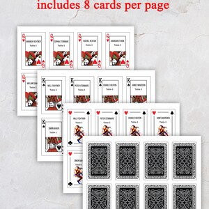 Printable Place Cards, Playing Cards, Casino Theme, Poker, Table ...