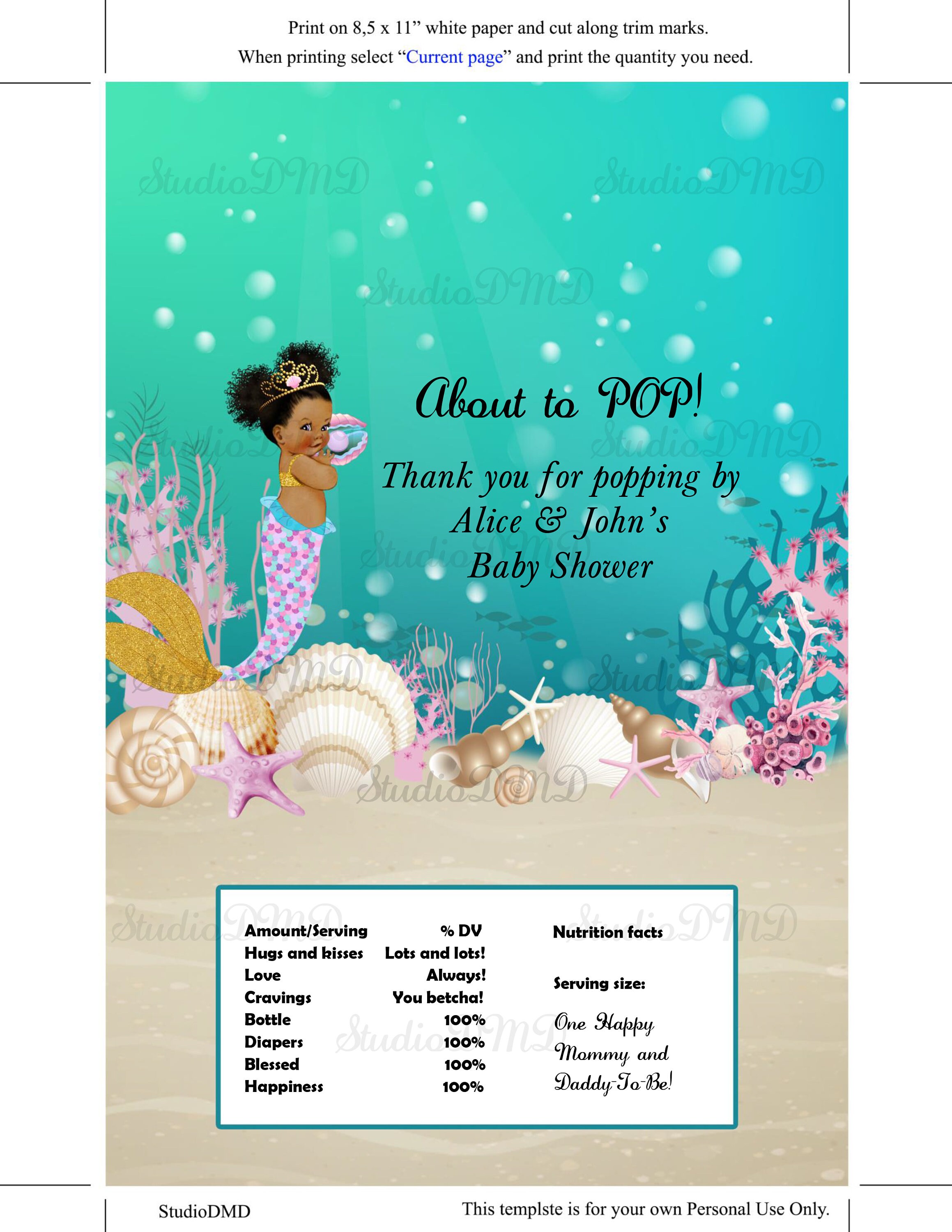 Printable Microwave Popcorn Wrapper Ready to Pop Little | Etsy