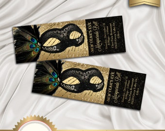 Masquerade ticket | Etsy