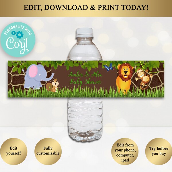 Safari Labels - Etsy