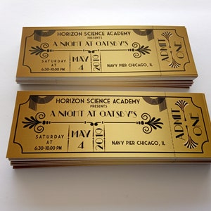 Printed Invitations Ticket Style, Professionally Printed Invites, Cards ...