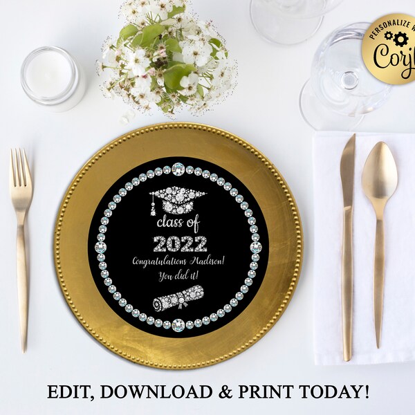Graduation Plate Settings - Etsy