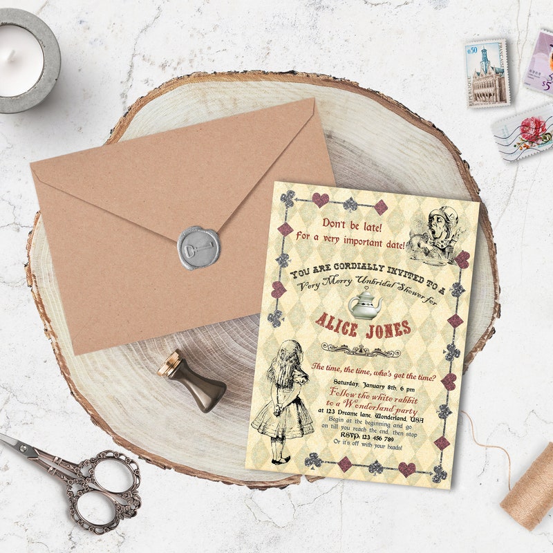 Mad Hatter Invite - Etsy