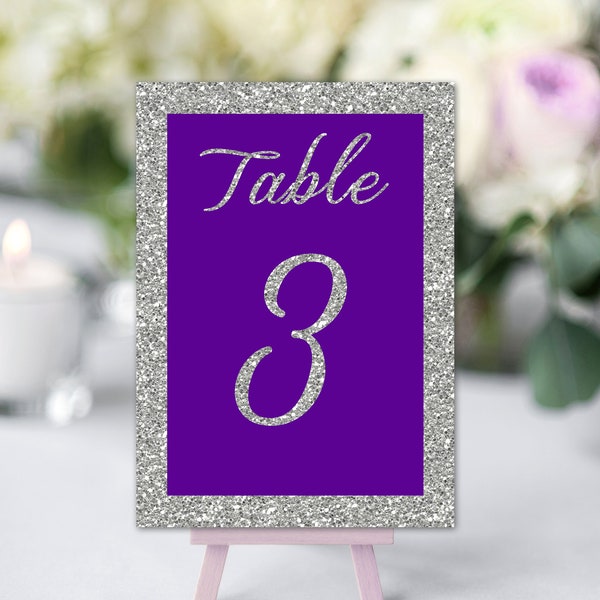 Purple Numbers - Etsy
