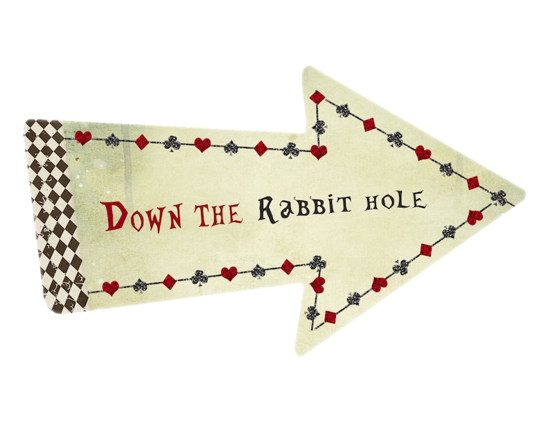 Alice in Wonderland Direction Arrow Signs / Set of 9 / This | Etsy