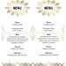 Printable Menu Card Template Great Gatsby Style Art Deco - Etsy