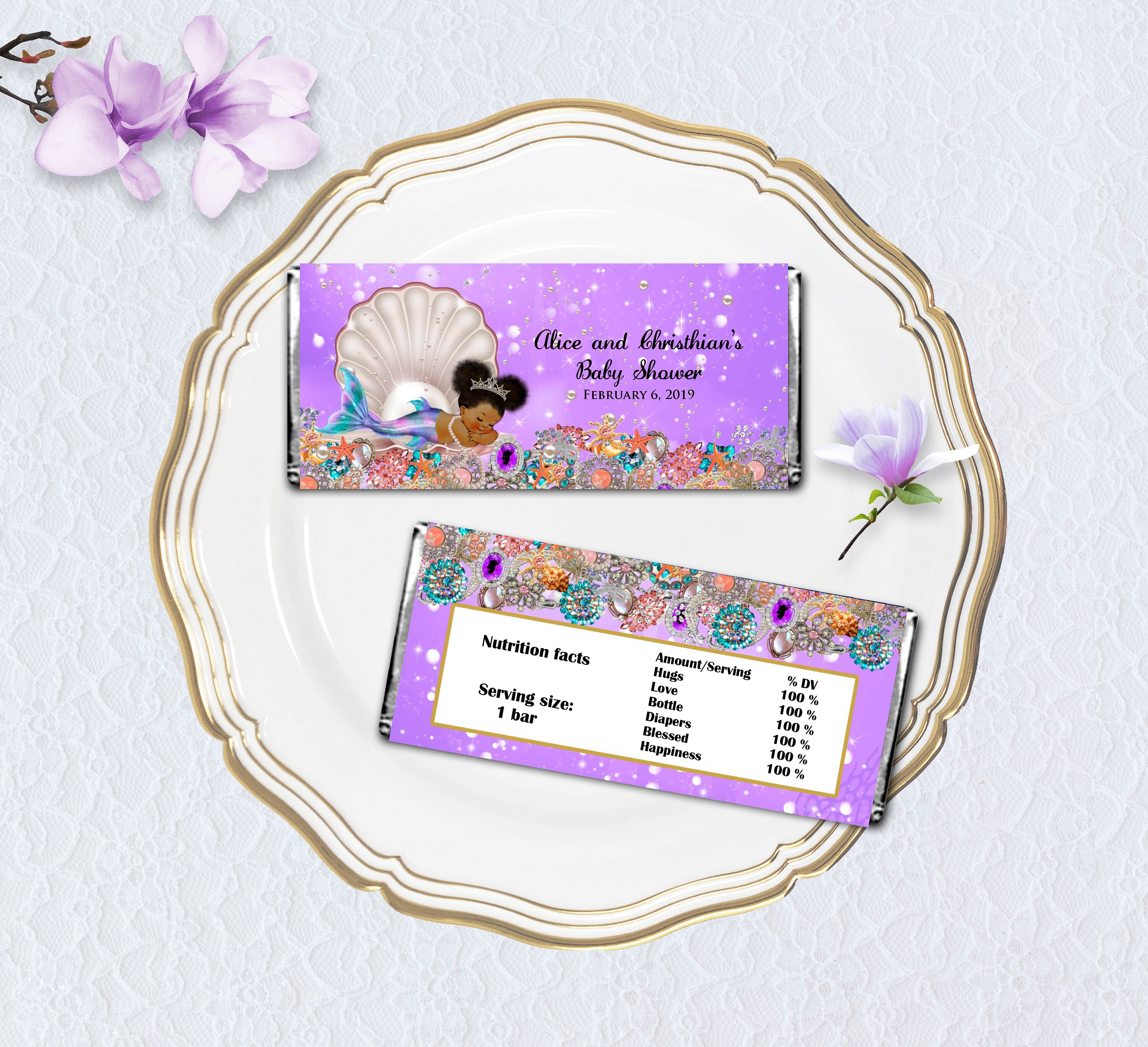 Printable Candy Bar Wrapper Hershey's Chocolate Wrapper | Etsy