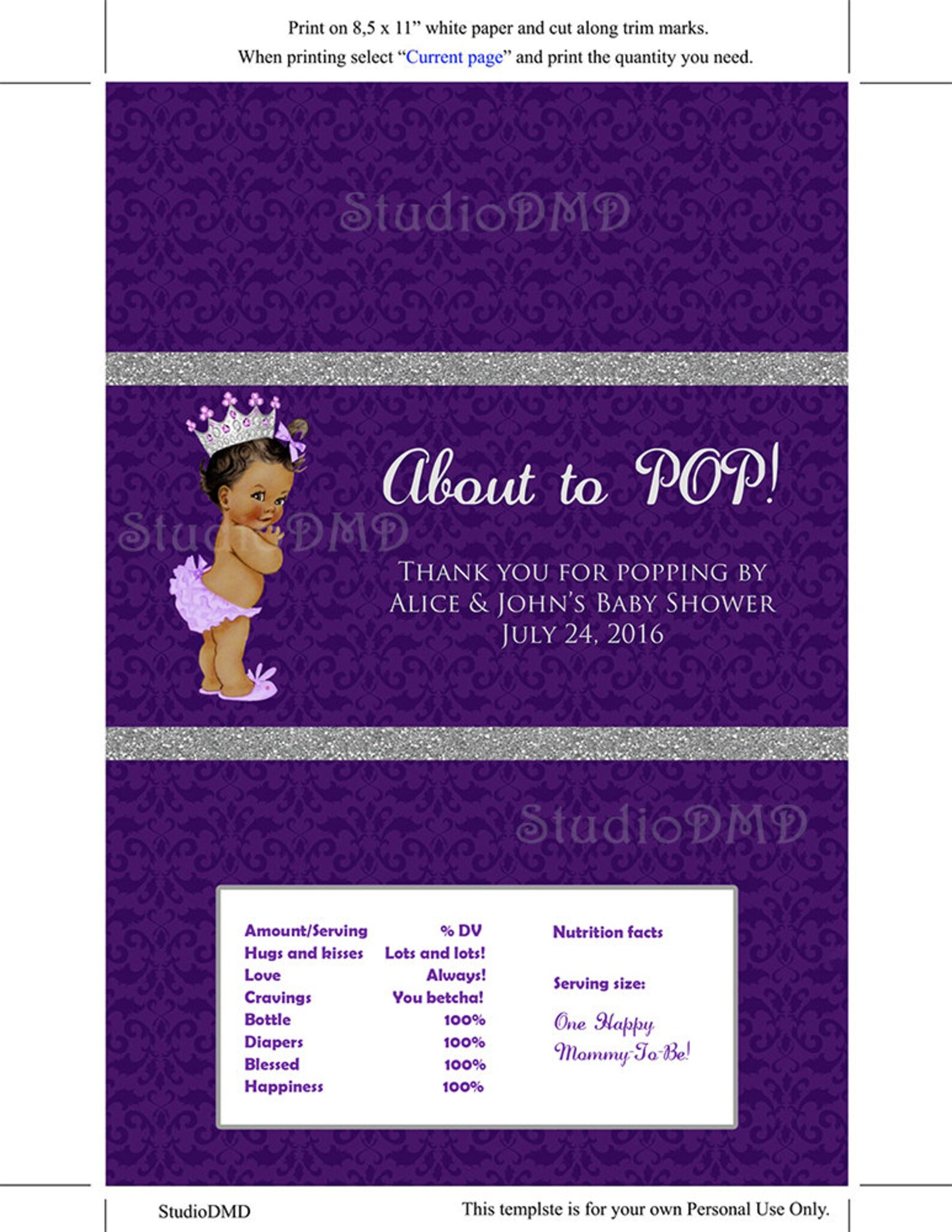 Printable Microwave Popcorn Wrapper Ready to Pop Little | Etsy