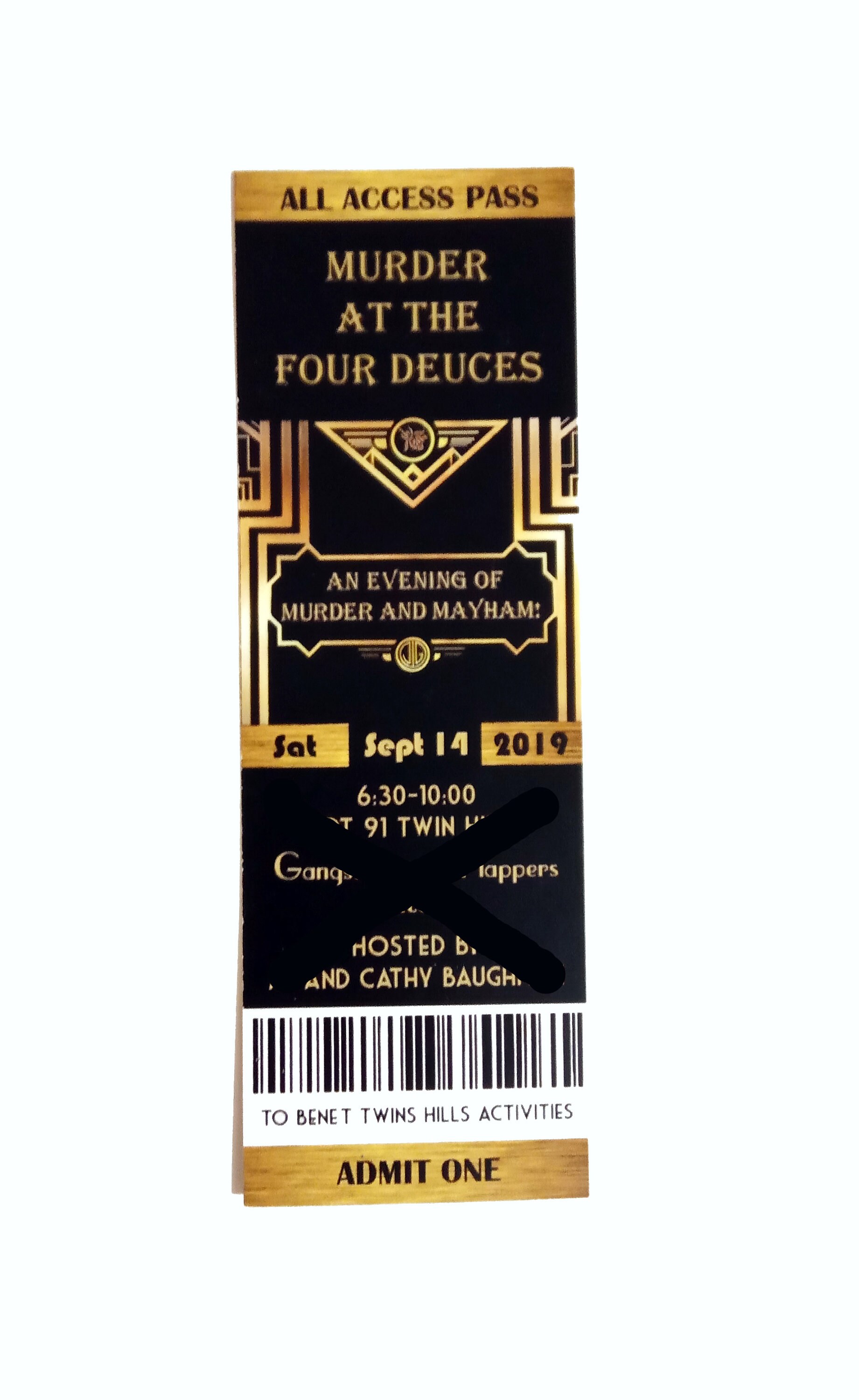 Great Gatsby Style Art Deco Party Invitation Black and Gold | Etsy
