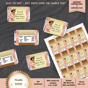 Printable Mini Candy Bar Wrappers Mini Hershey's - Etsy