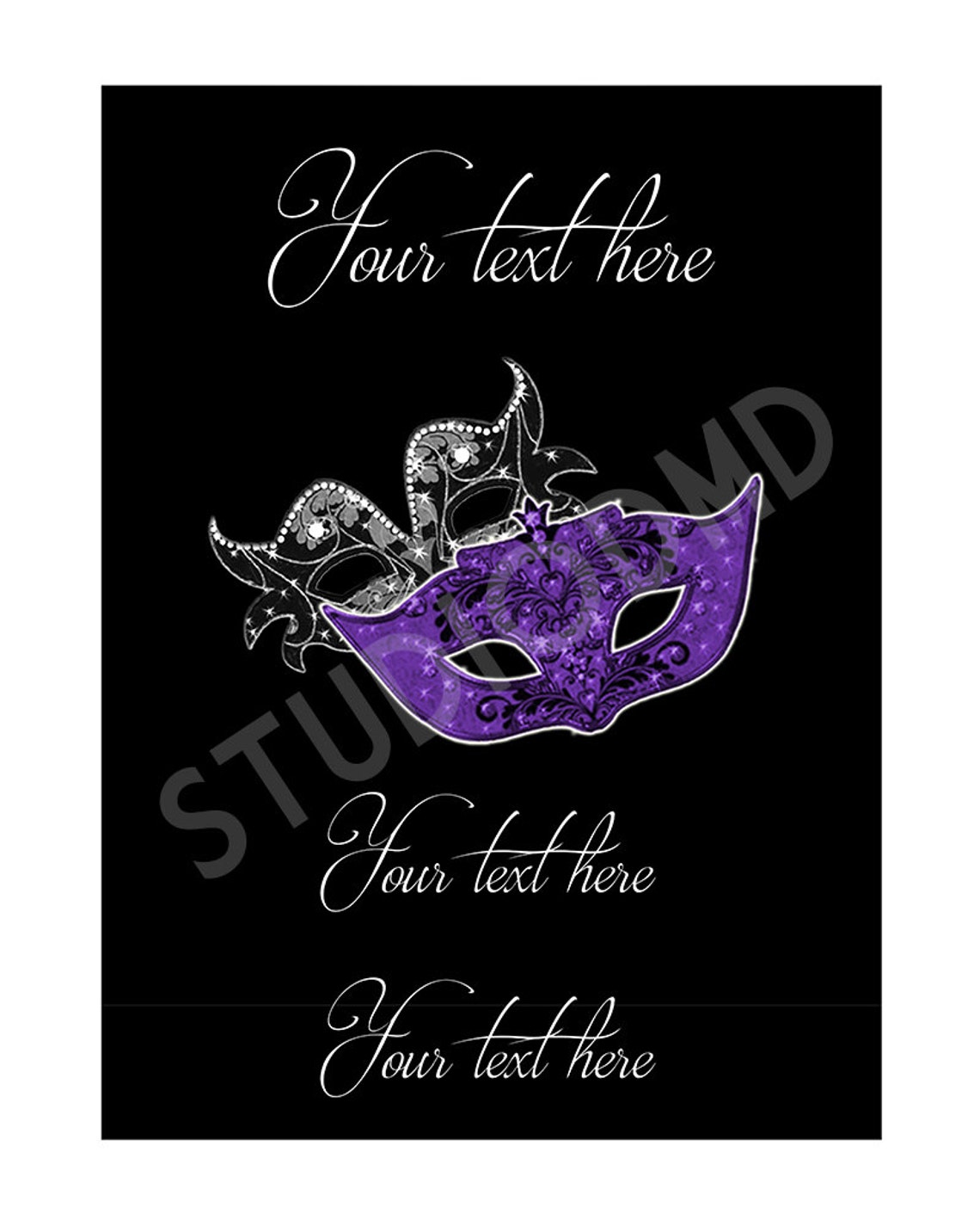 Printable Masquerade Ball Signs Template Birthday Party | Etsy