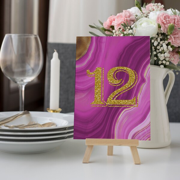 Stone Table Numbers - Etsy