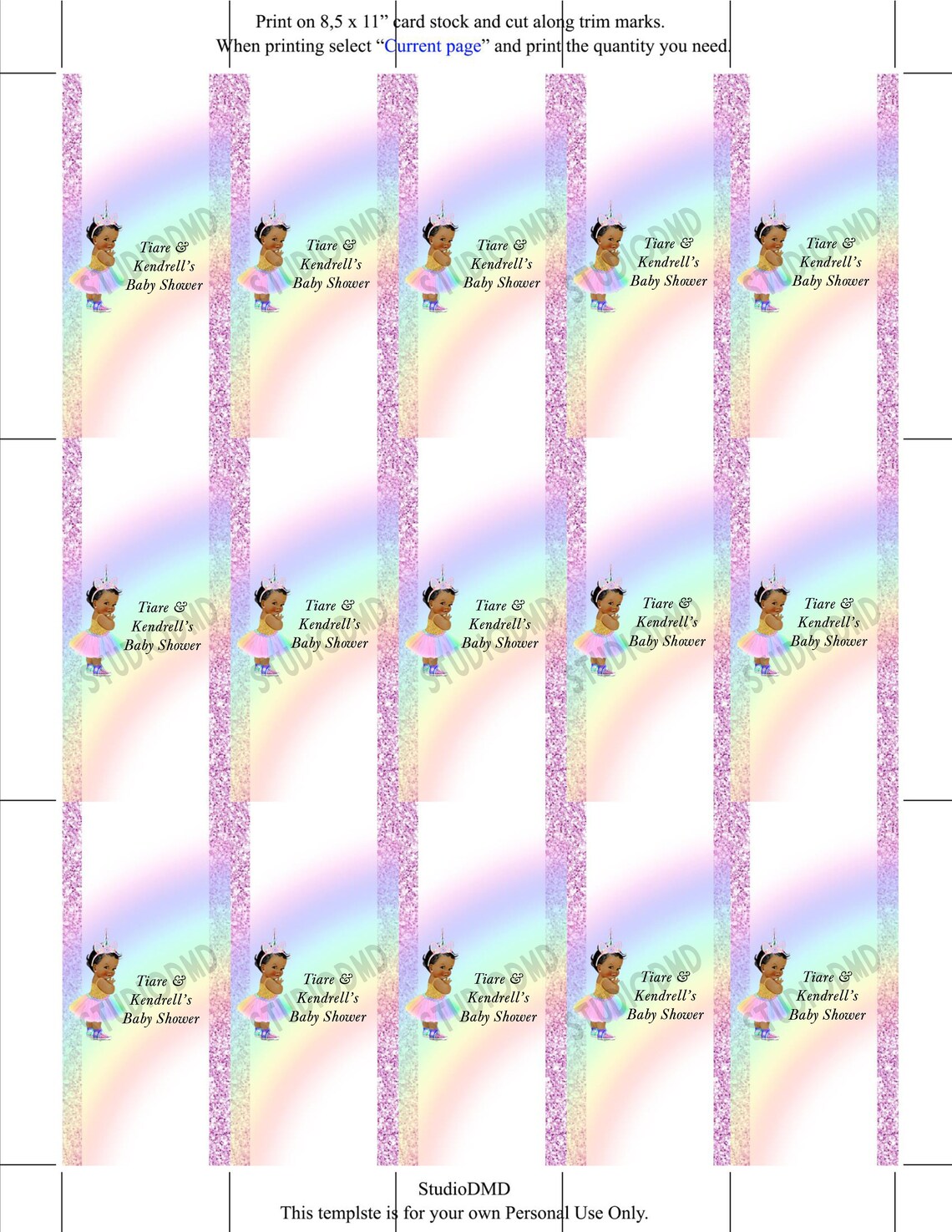 Printable Mini Candy Bar Wrappers Mini Hershey's | Etsy