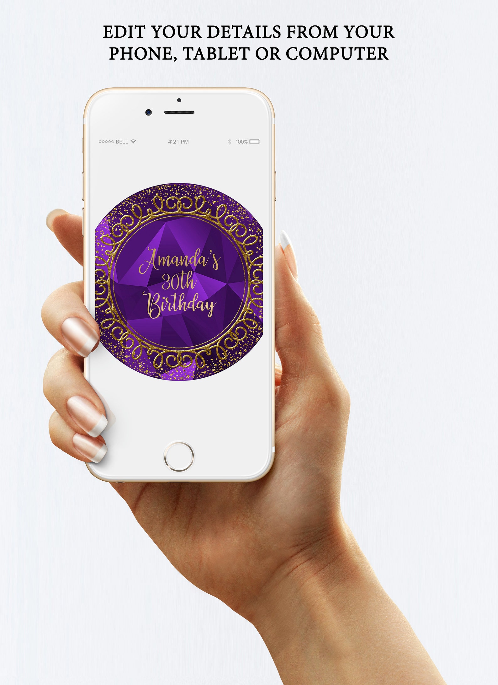 Printable Charger Plate Insert or Centerpiece Birthday - Etsy