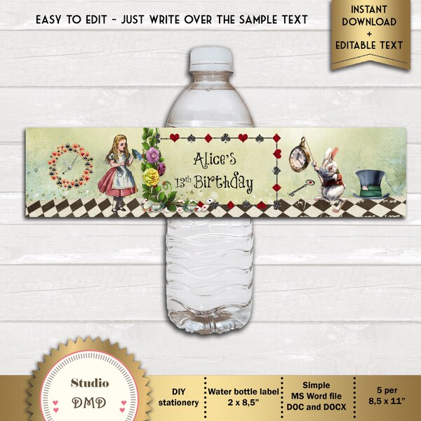 Mad Hatter Tags - Etsy