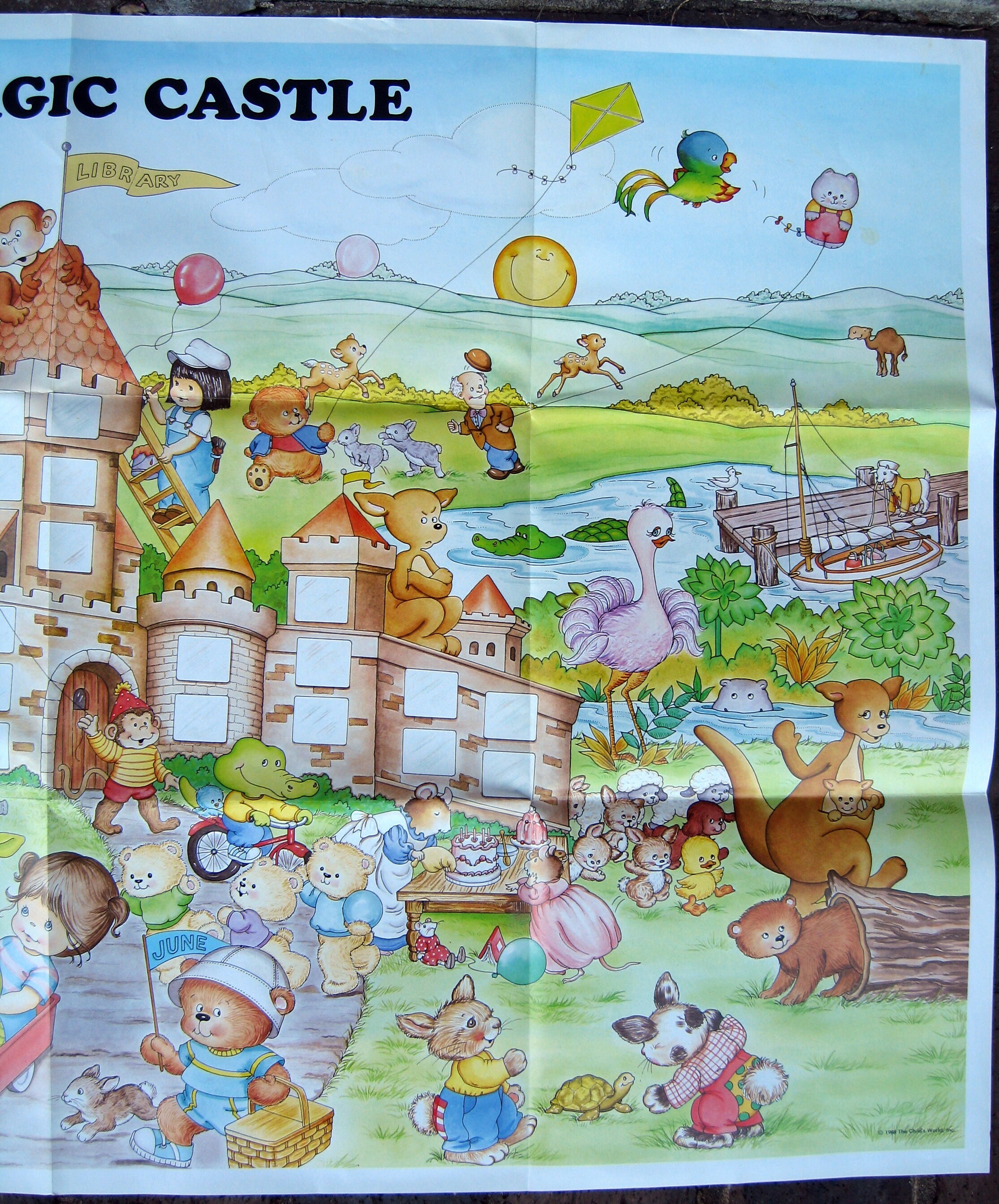 Magic Castle Readers Book Vintage Poster Jane Belk Moncure - Etsy