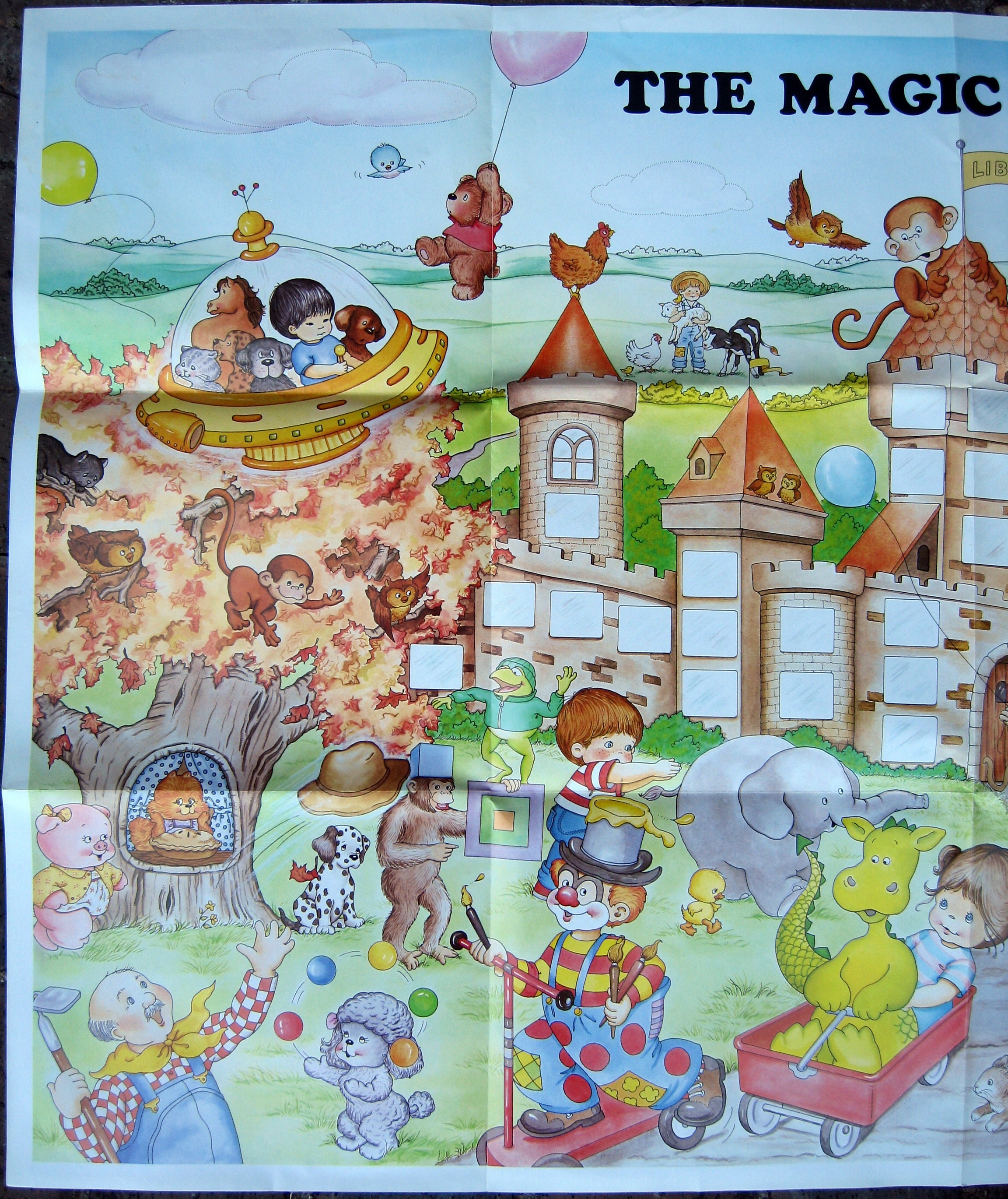 Magic Castle Readers Book Vintage Poster Jane Belk Moncure - Etsy