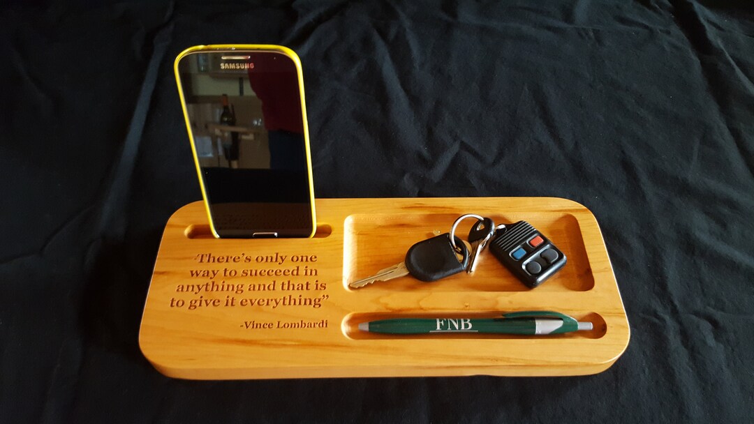 Personalized Desk Caddy (smartphone, Writing Utensil, Keys, Etc.) - Etsy