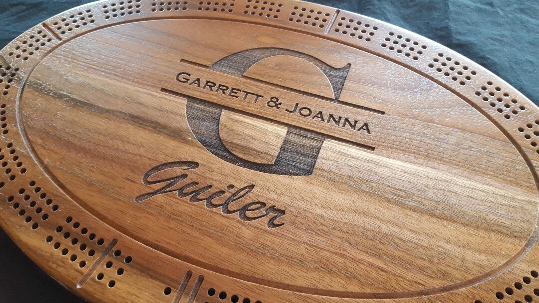 Personalized Cribbage Board, Custom Cribbage Board, Couples Gift ...