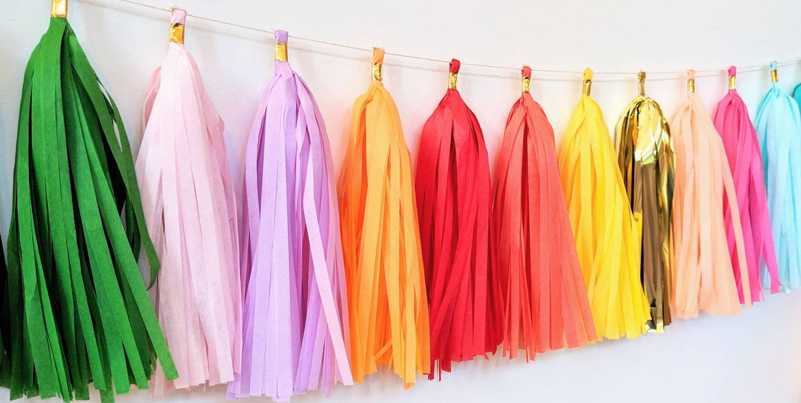 Rainbow Tassel Garland Rainbow Banner Home Office Decor - Etsy