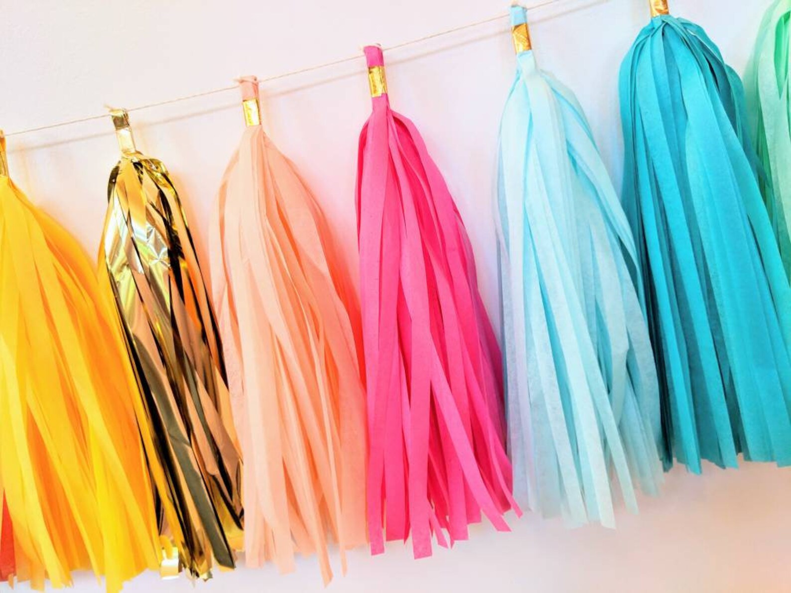 Rainbow Tassel Garland Rainbow Banner Home Office Decor - Etsy